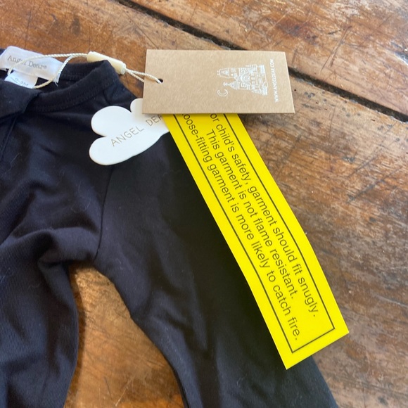 Angel Dear | One Pieces | Angel Dear All Black Zip Onesie Nwt | Poshmark